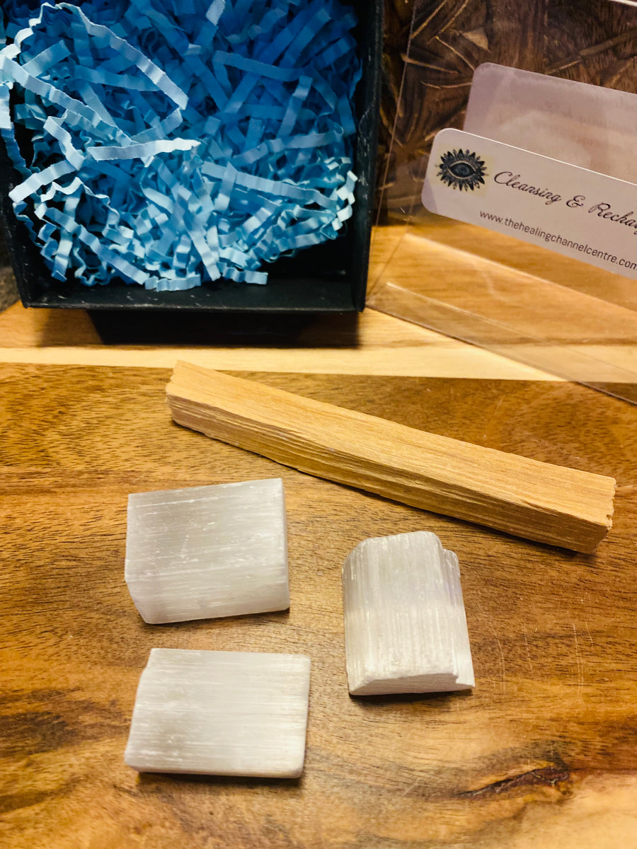 Cleansing & Recharging Selenite Box – Healing Channel